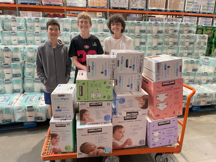 Students Organize Donation Drive for Diapers and Wipes